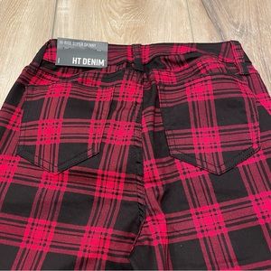 Hot Topic | Pants & Jumpsuits | Hot Topic Highrise Super Skinny Plaid ...